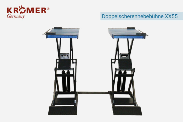 Profi- Doppel Scherenhebebühne "Leipzig Extrem"